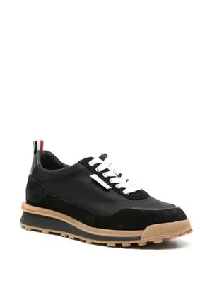 Thom Browne Alumni Suede Sneakers - Black