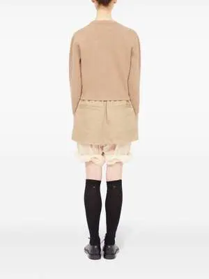 MAISON MARGIELA V-neck Wool Cardigan - Neutrals