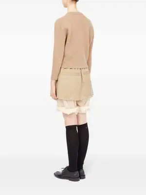 MAISON MARGIELA V-neck Wool Cardigan - Neutrals