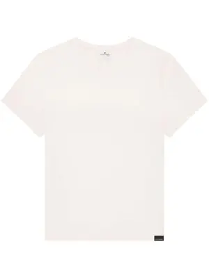 COURREGES Logo-appliqué T-shirt - White