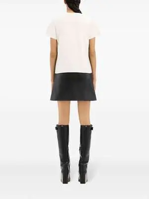 COURREGES Logo-appliqué T-shirt - White