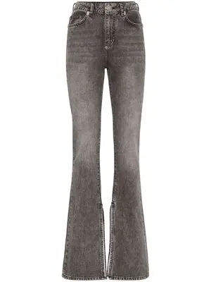 Philipp Plein High-waisted Flared Jeans - Grey