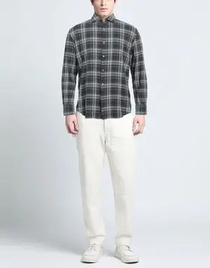 BROOKSFIELD Shirt Size Cotton, Elastane - Green