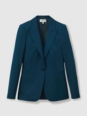 REISS Wool Blend Single Breasted Suit Blazer