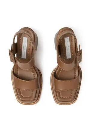 Stella McCartney Skyla 100mm Platform Sandals - Brown