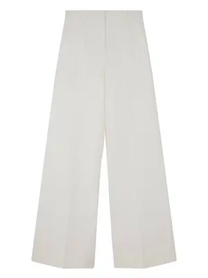Stella McCartney High-rise Flared Wool Trousers - White