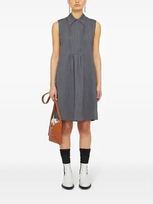 JIL SANDER Straight-point Collar Wool Dress