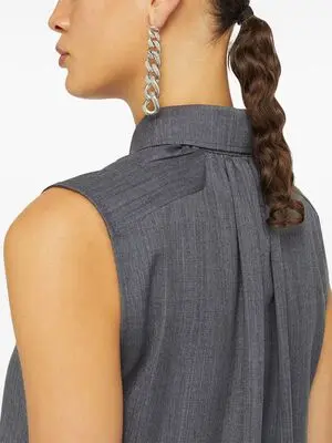 JIL SANDER Straight-point Collar Wool Dress