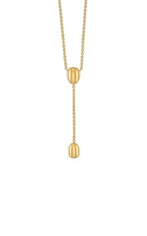 PAMELA ZAMORE Eos 18k Yellow Lariat Necklace
