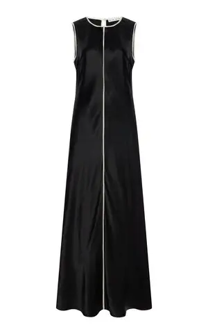 THIRD FORM Contrast-trimmed Crepe Maxi Dress