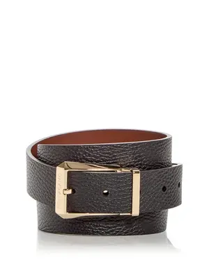 FERRAGAMO Reversible Leather Belt - New Cognac