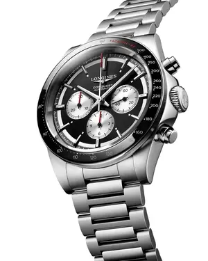 LONGINES Conquest Chronograph, 42mm - Black/silver