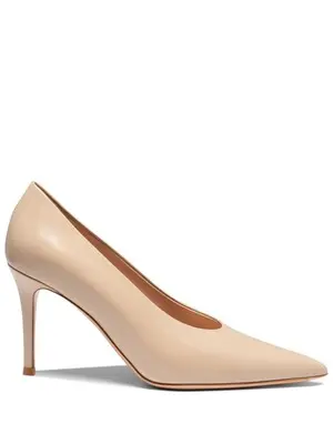 GIANVITO ROSSI 85mm Pointed-toe Leather Pumps