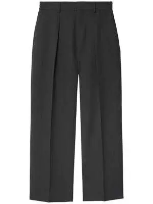 Burberry Wool Tailored Trousers - Grey