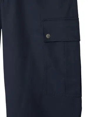 Burberry Cotton Blend Cargo Trousers - Blue