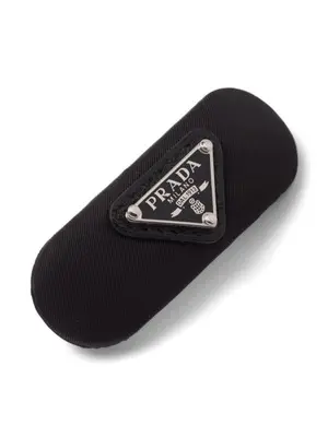 Prada Enamel-logo Hair Clip