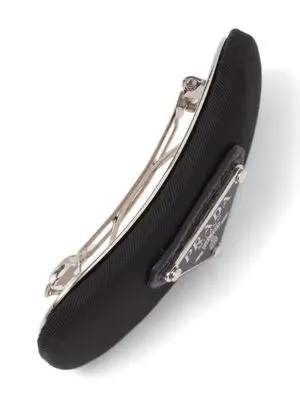 Prada Enamel-logo Hair Clip