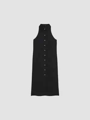 Theory Button-front Shirtdress - Black