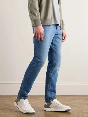Brunello Cucinelli Suede And Leather Sneakers