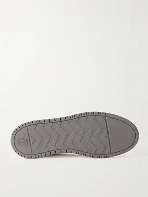 Brunello Cucinelli Suede And Leather Sneakers