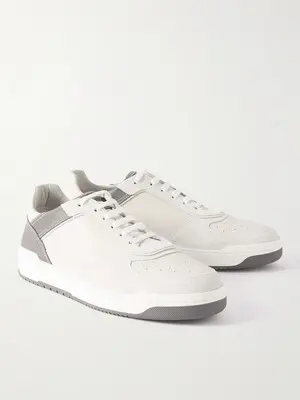 Brunello Cucinelli Suede And Leather Sneakers