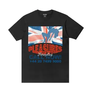 PLEASURES Call Now T-shirt - Black