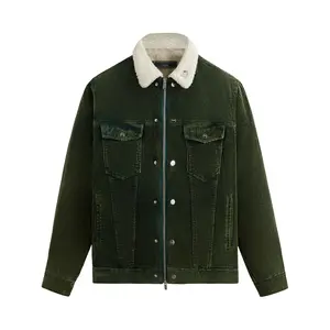 Kith Corduroy Laight Stadium Jacket - Green