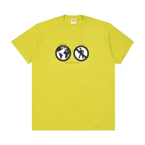 Supreme Save The Planet Tee 'sulfur - Yellow