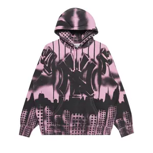 Supreme X New York Yankees Airbrush Hooded Sweatshirt - Pink