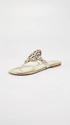 Tory Burch Miller Thong Sandals - Spark Gold