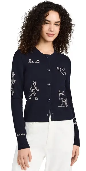 Sea Demi French Workwear Knit Cardigan