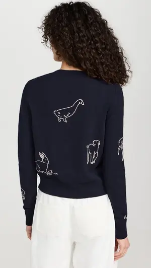 Sea Demi French Workwear Knit Cardigan