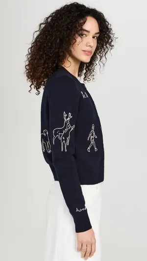 Sea Demi French Workwear Knit Cardigan