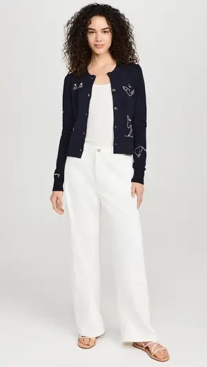 Sea Demi French Workwear Knit Cardigan
