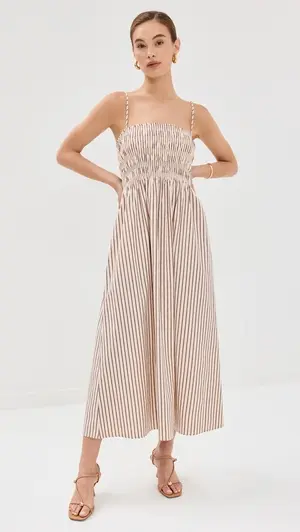PISTOLA Bianca Dress - Tiramisu Stripe