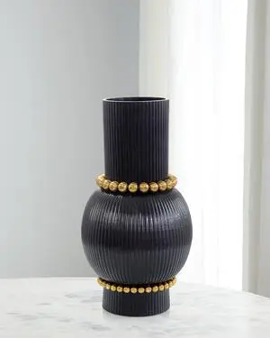 JOHN-RICHARD COLLECTION Persephone Vase - Black