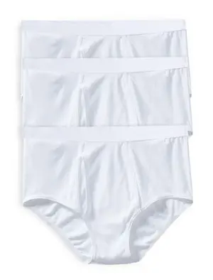 HARBOR BAY BY DXL 3-pk Briefs - White