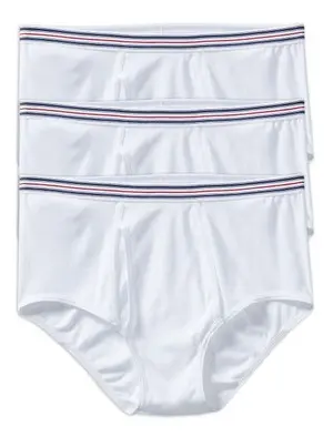 HARBOR BAY BY DXL 3-pk Briefs - White
