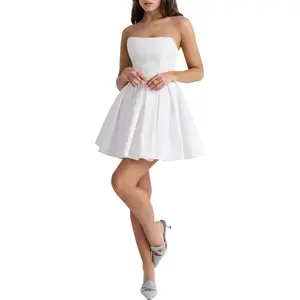 House Of Cb Emmanuela Strapless Mini Dress - White
