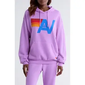 Aviator Nation Logo Hoodie - Neon Purple