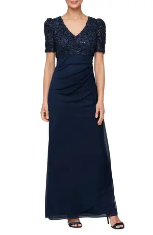 Alex Evenings Short Sleeve Dresses