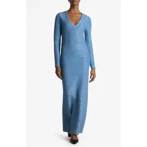 St. John Sequin Knit Gown