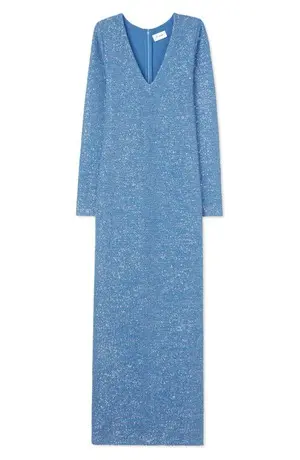St. John Sequin Knit Gown
