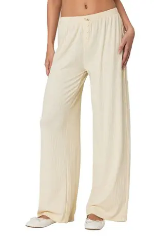 Edikted Ribbed Pants For Women