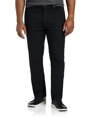 TRUE NATION BY DXL Eco Tapered-fit Stretch Jeans - Black