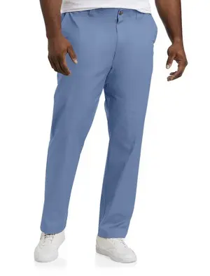 OAK HILL BY DXL Straight-Fit Tech Pants Country Blue Heather
