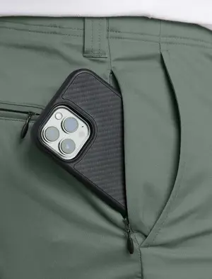 OAK HILL BY DXL Straight-fit Tech Pants - Dark Forest