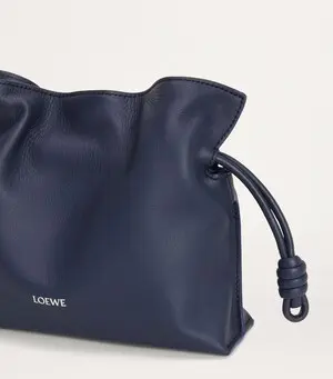 Loewe Leather Flamenco Purse Bag - Blue