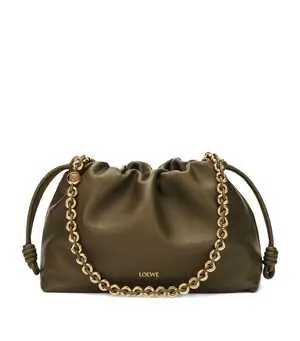 Loewe Flamenco Gold Tone Shoulder Bags