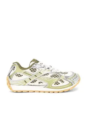 Bottega Veneta Orbit Sneaker - Mud & White